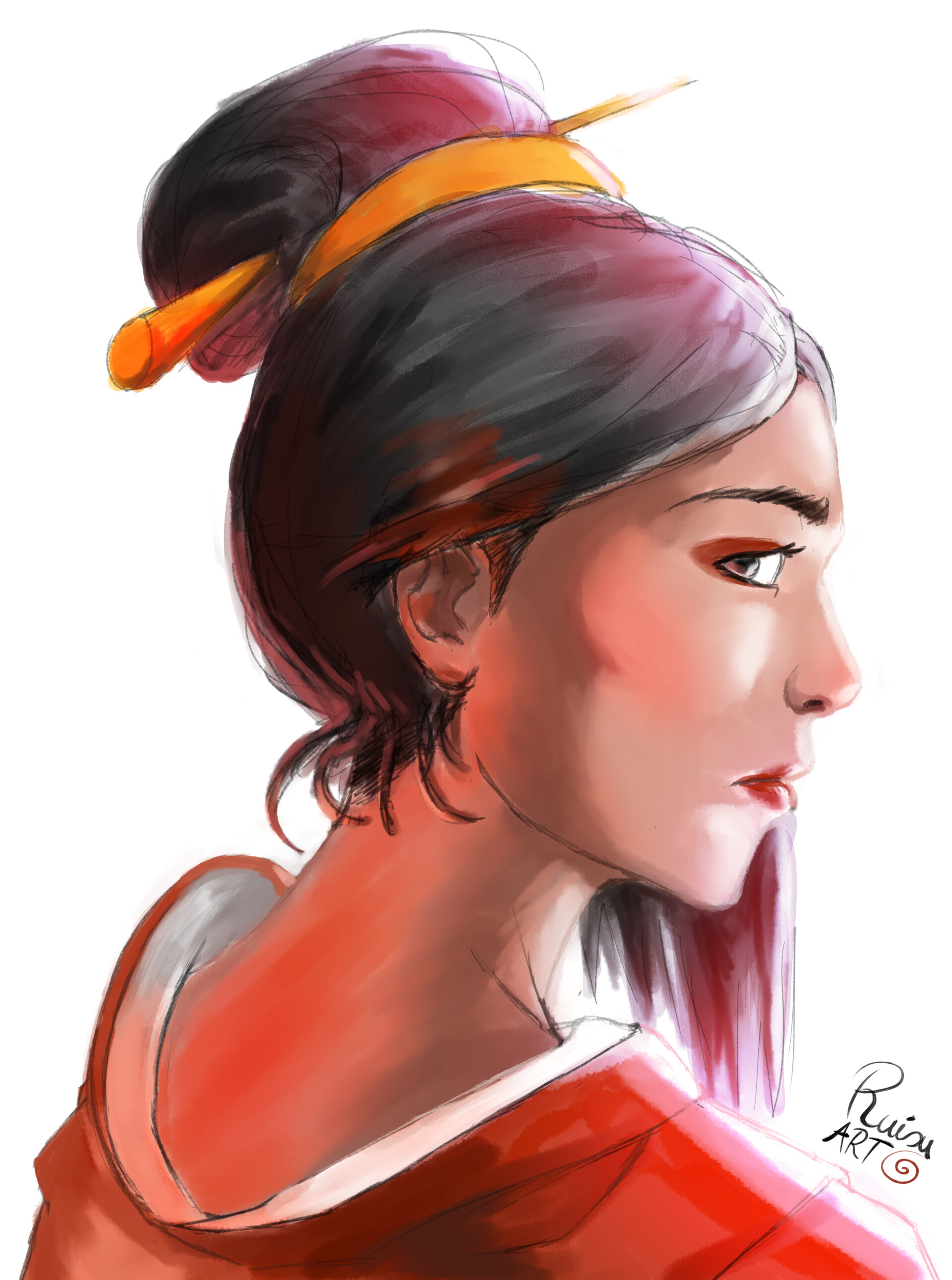 ArtStation - Geisha - Portrait