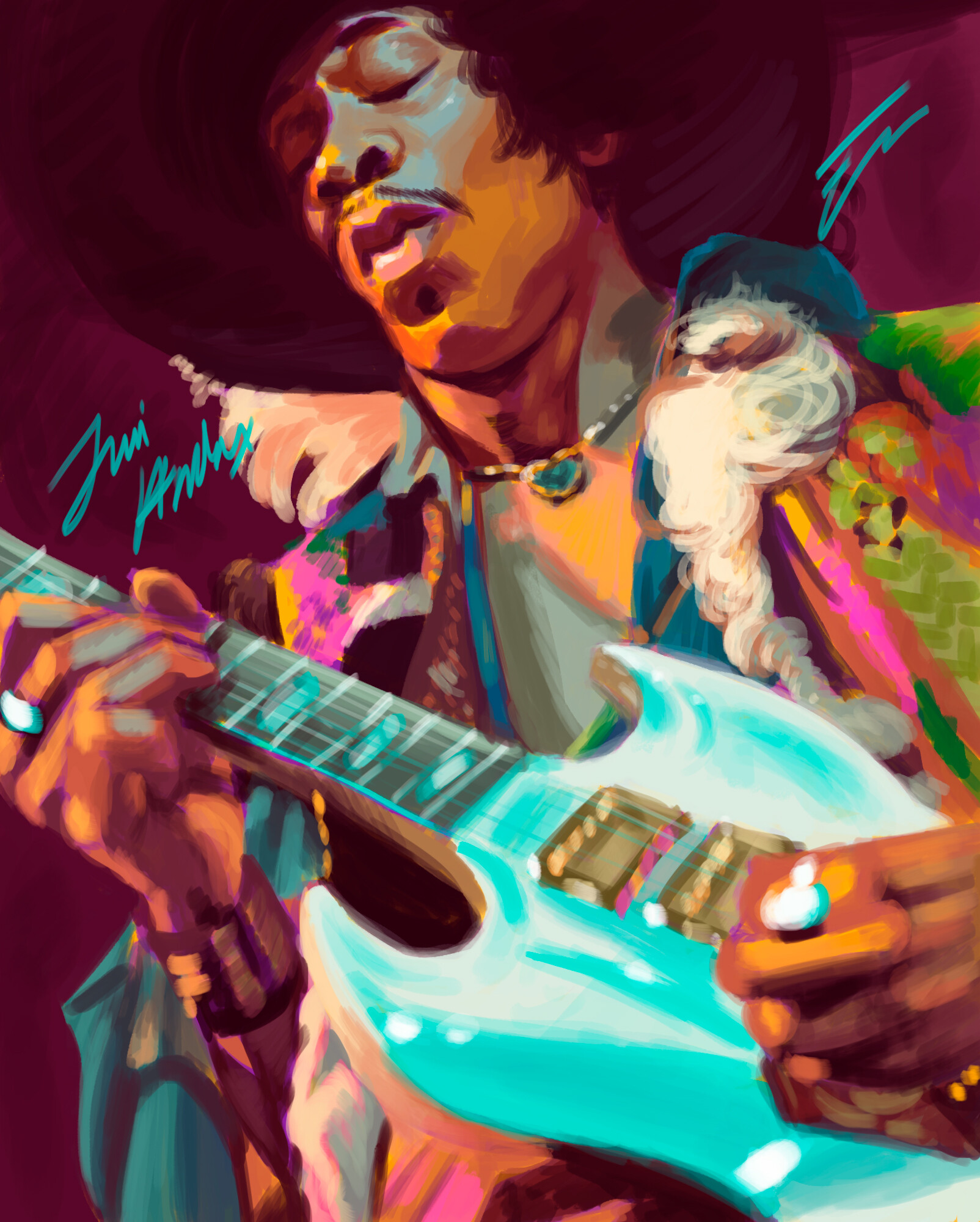 ArtStation - Jimi Hendrix