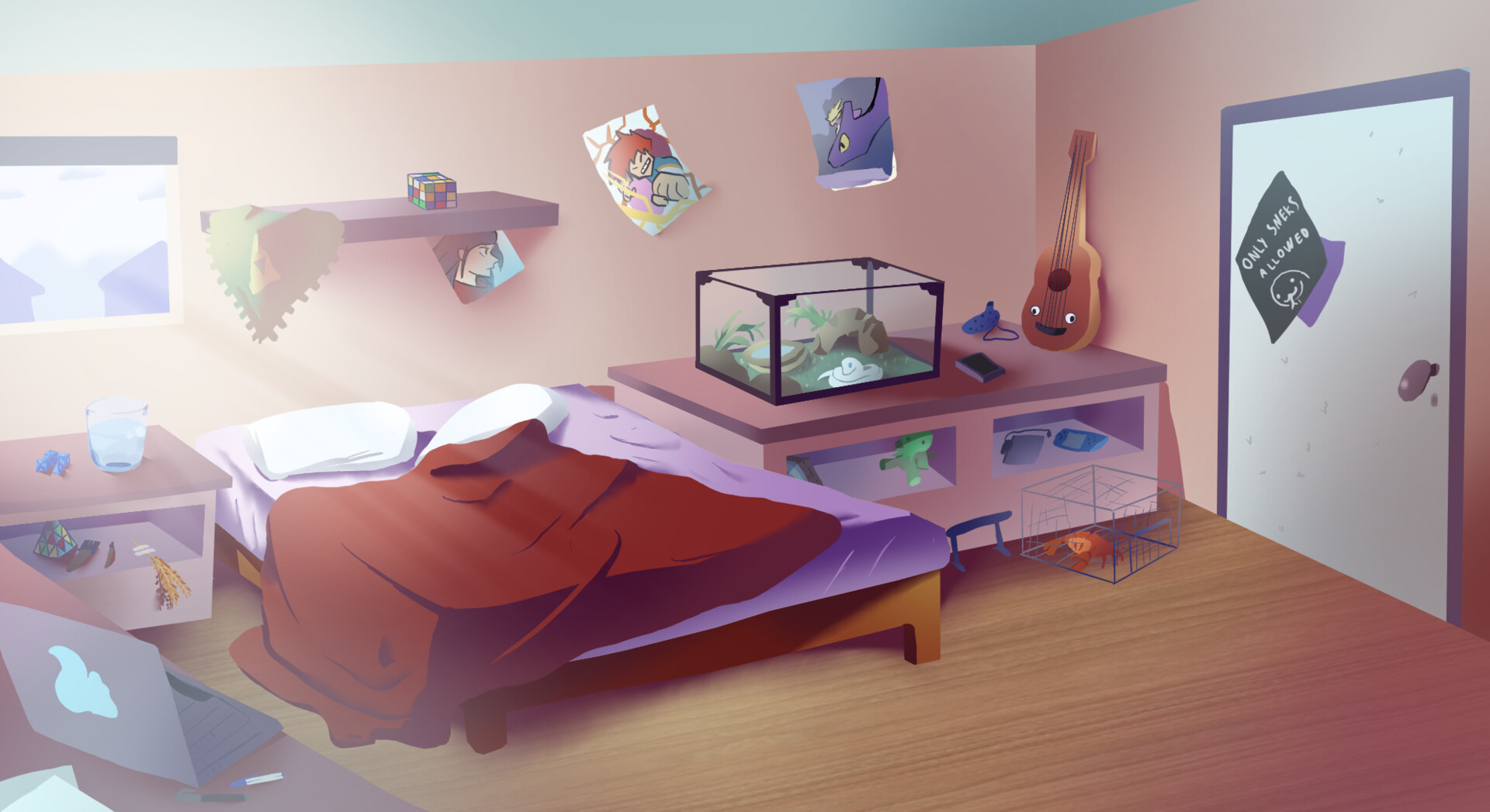 ArtStation - geek girl room