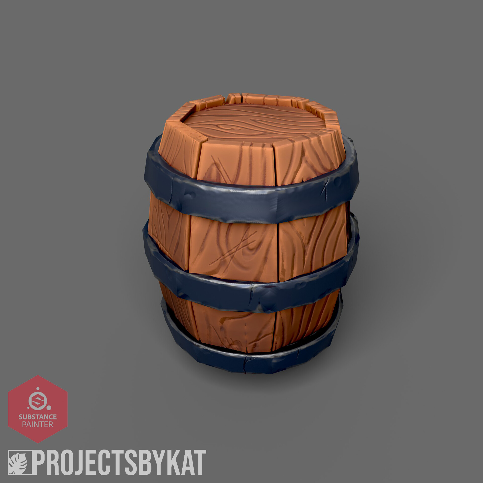 ArtStation - Stylized Barrel