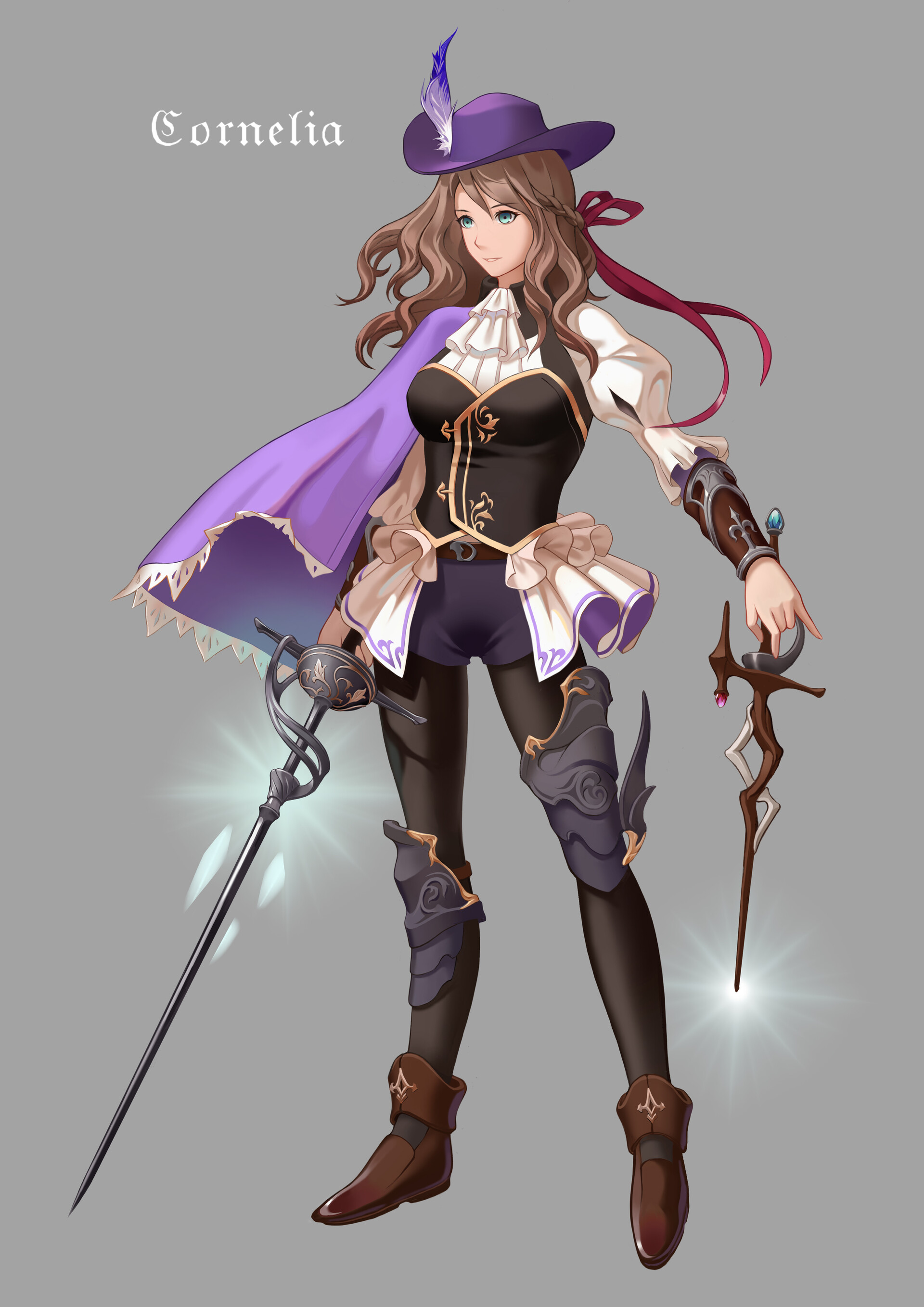 ArtStation - character design practice - a female witcher