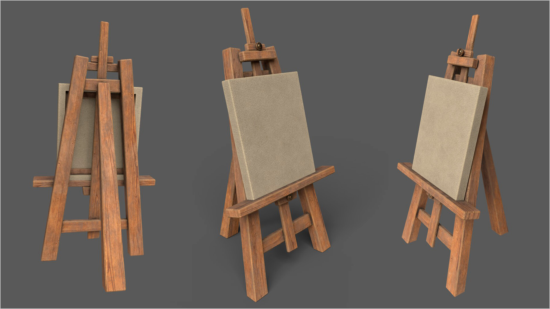 Boris Boiko - Simple Low-poly Fantasy Easel