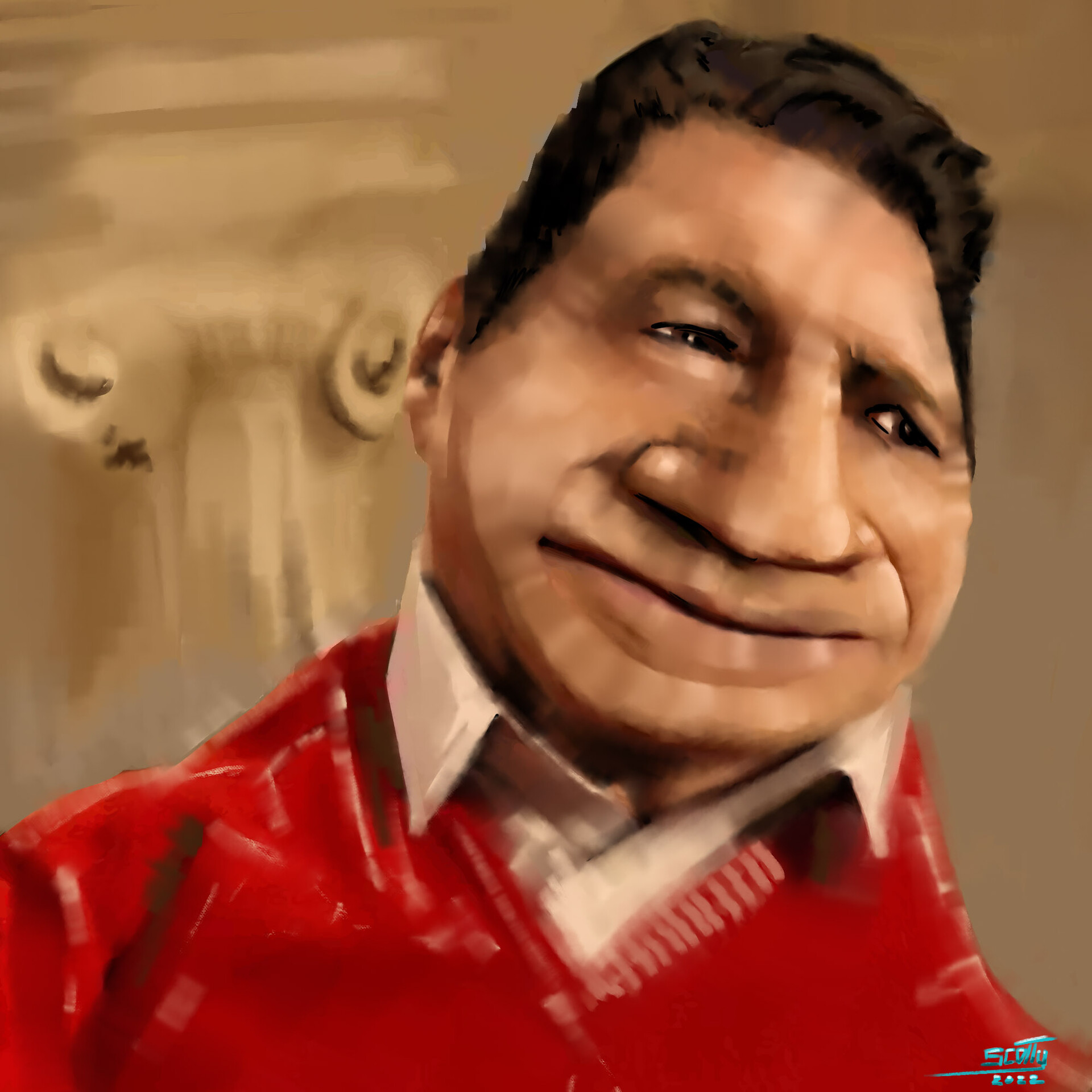 M. Scott Hull - 2022 Caricature Challenge 31 paintings 31 days