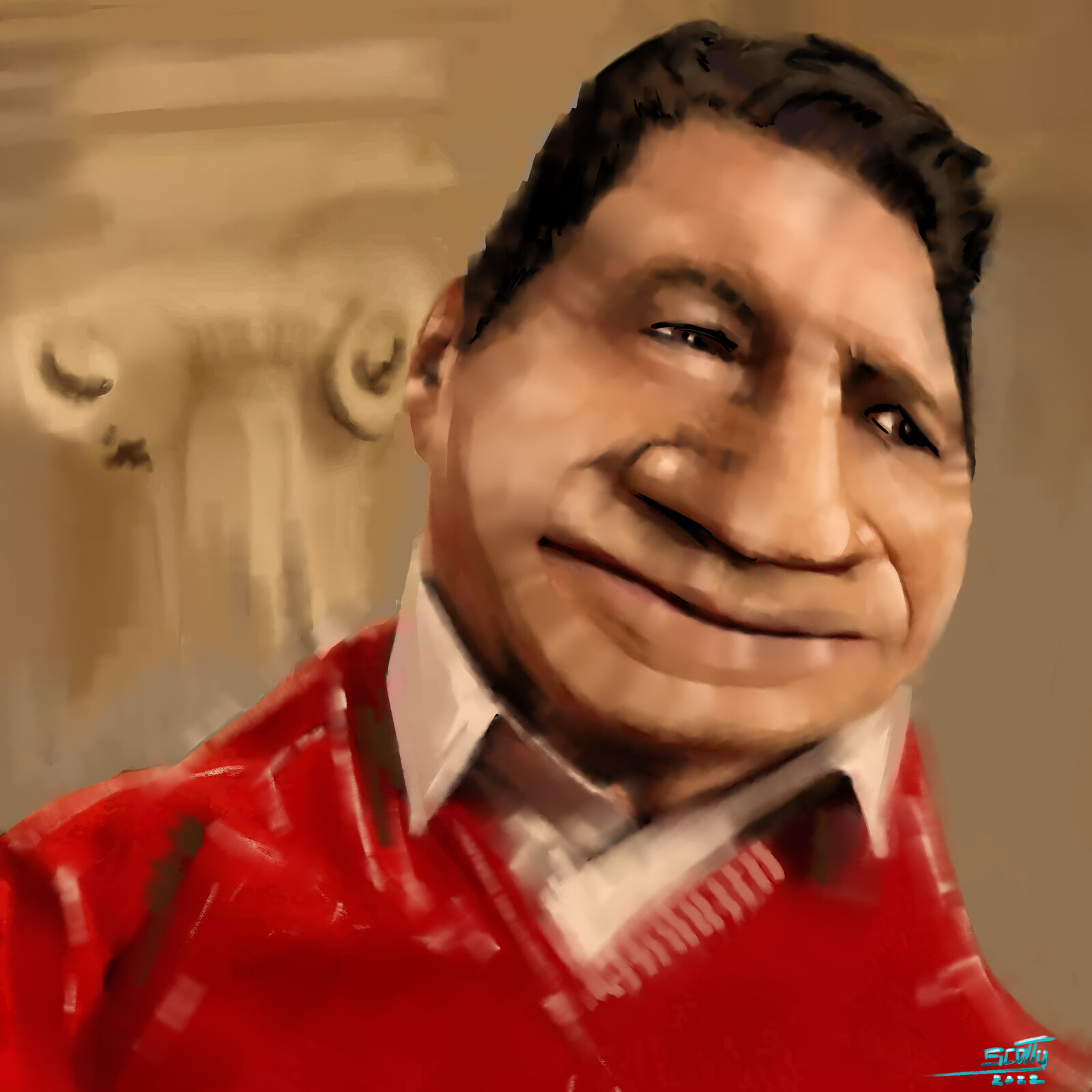 M. Scott Hull - 2022 Caricature Challenge 31 paintings 31 days