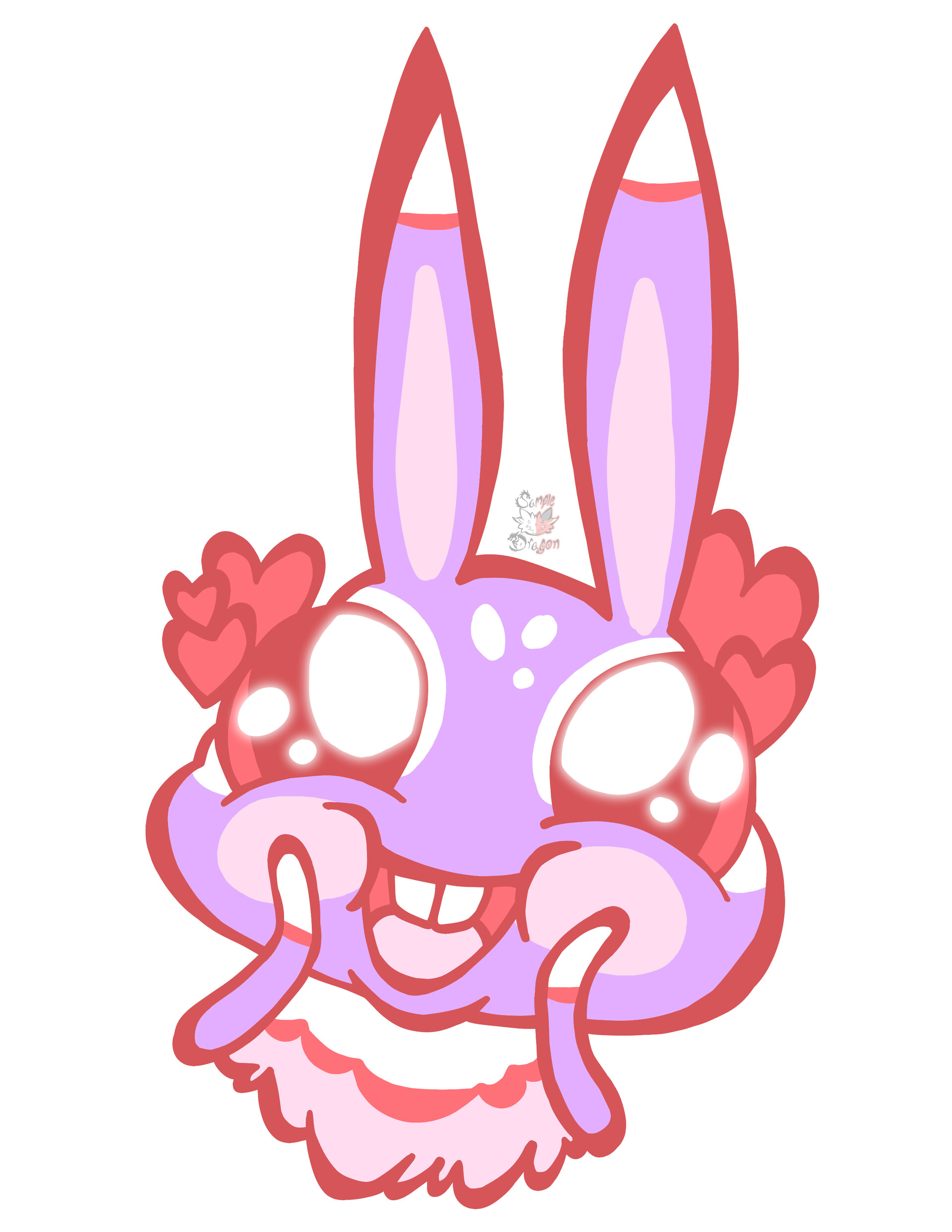 ArtStation - Bunny In Love Coloring Page Free2Use