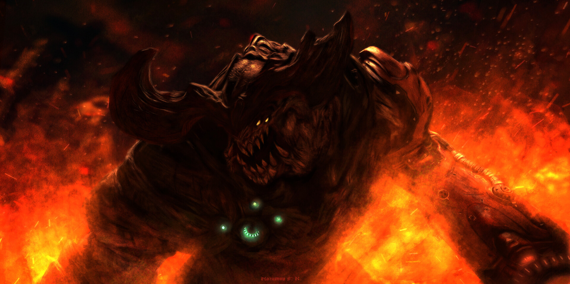 ArtStation - Cyberdemon Baalgar (DooM 2016)