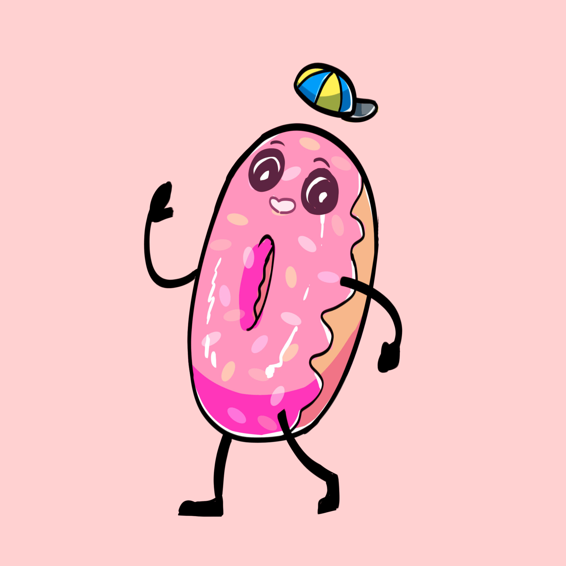 ArtStation - Walking donut animation