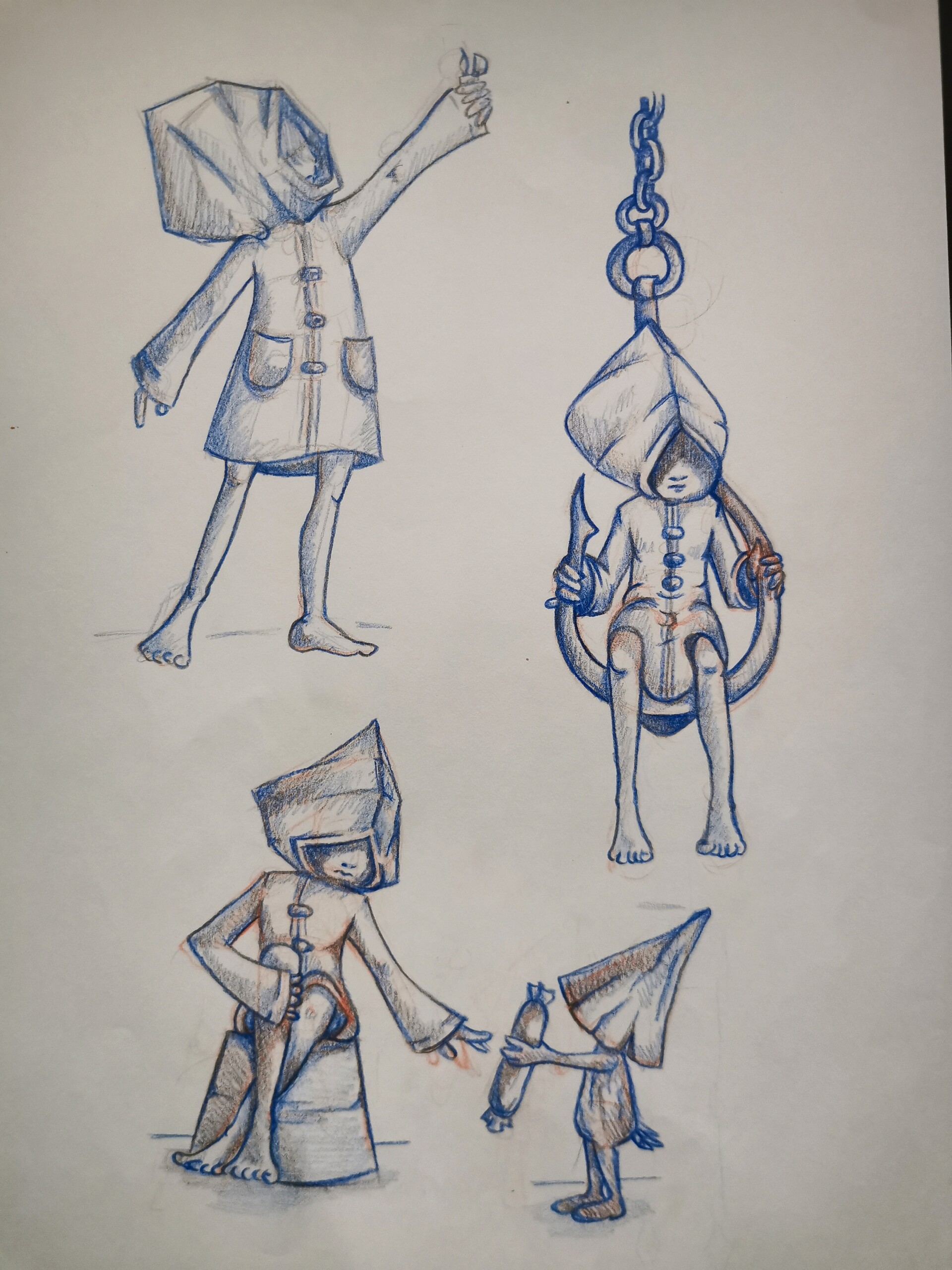 ArtStation - Blue Sketch practice - Six