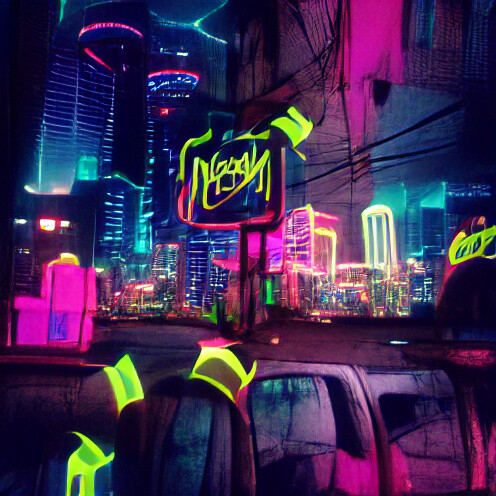 ArtStation - CyberPunk type city