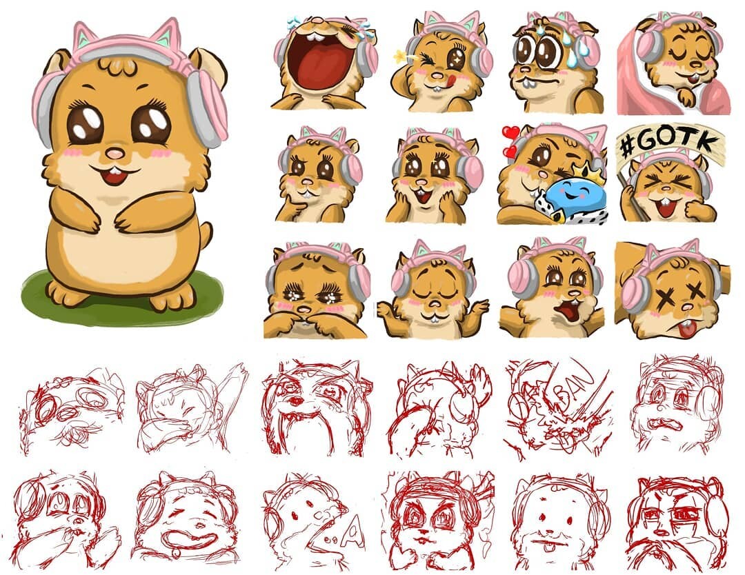 ArtStation - Diseño stickers Discord