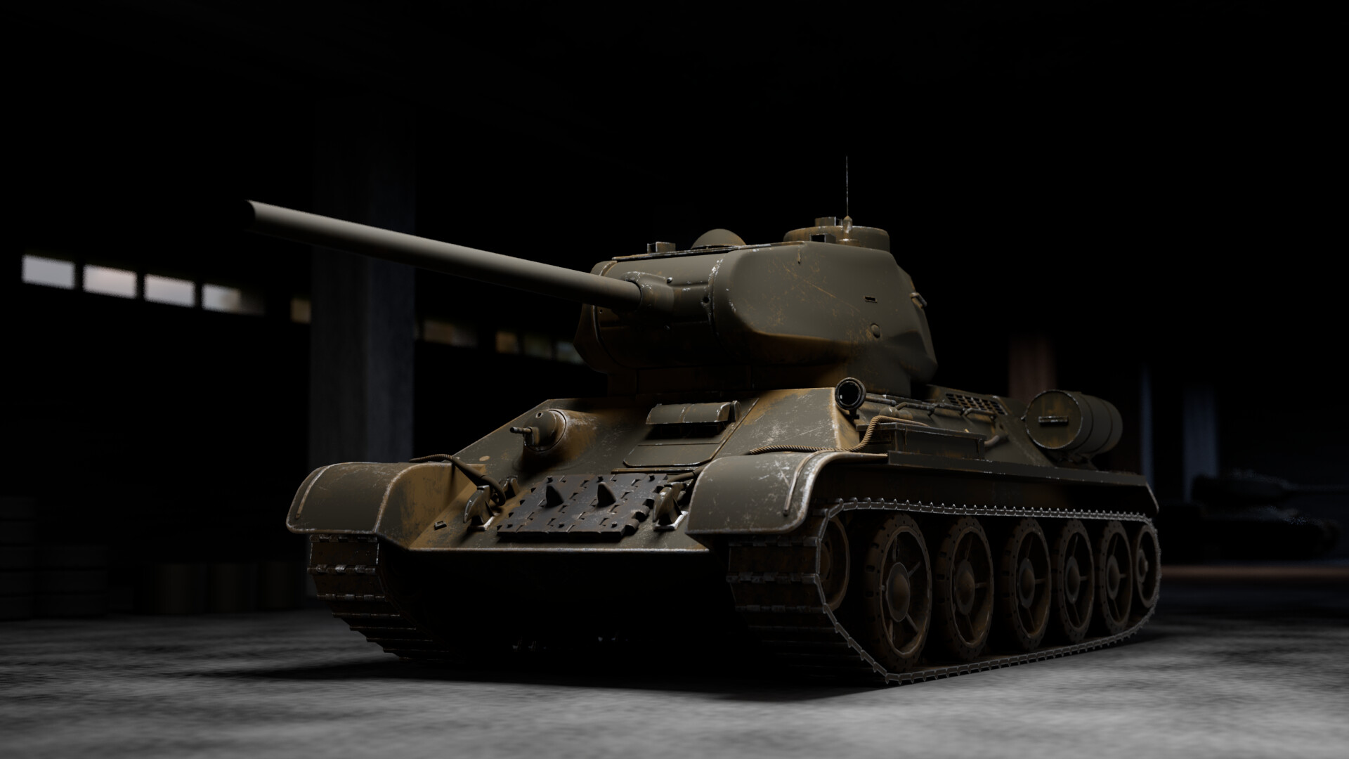 ArtStation - 3D T34-85 Model