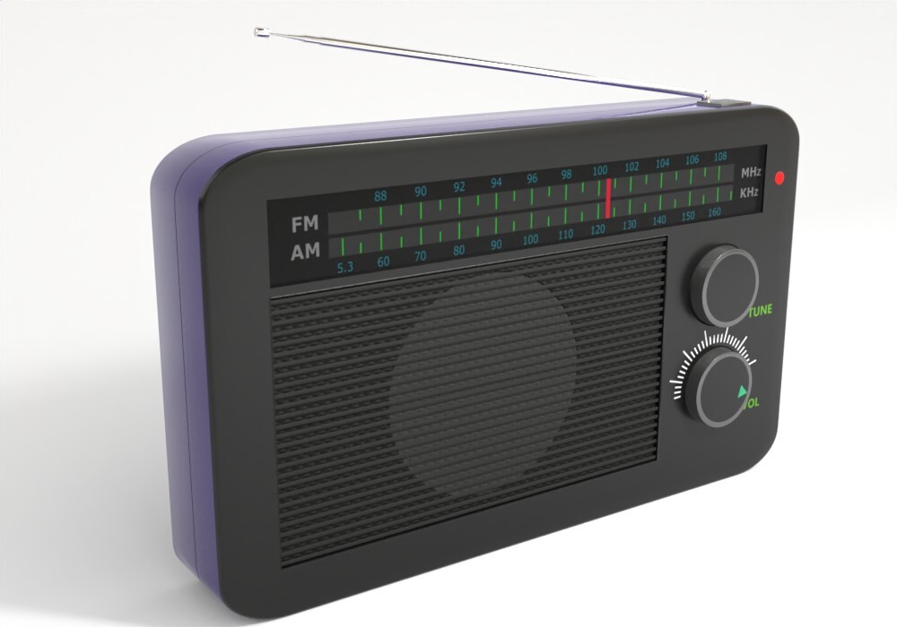 ArtStation - Radio 3d Model