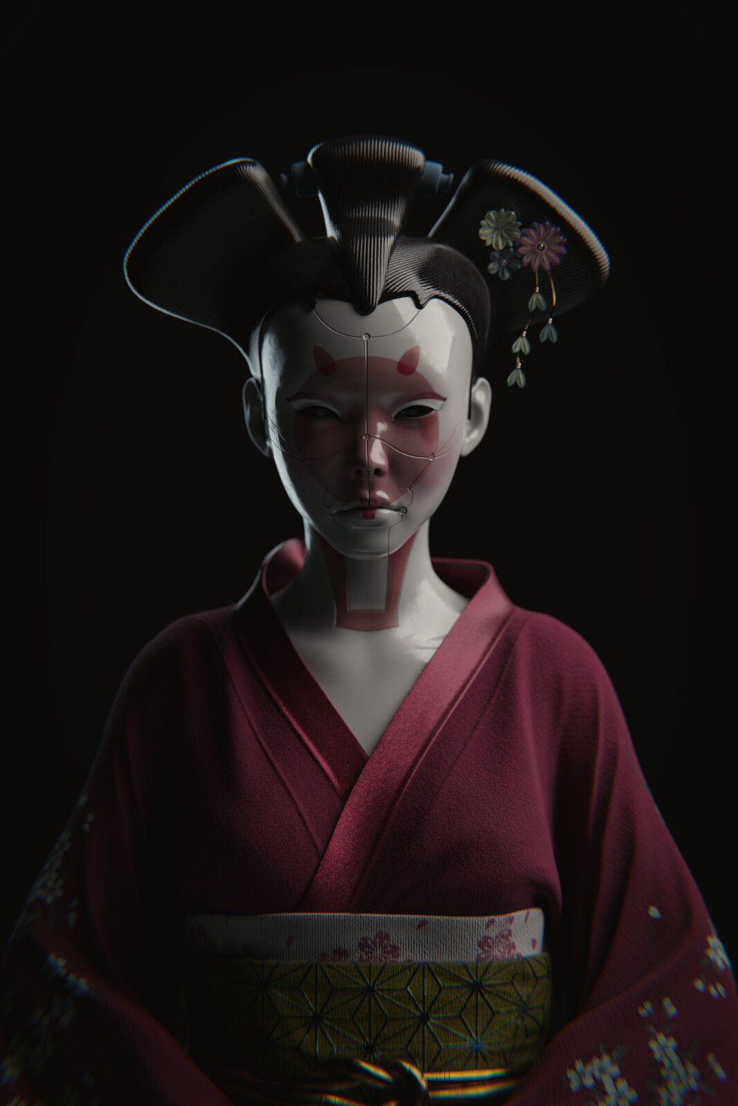 Luca Carlucci - Geisha Bot | Ghost in the Shell Fan Art