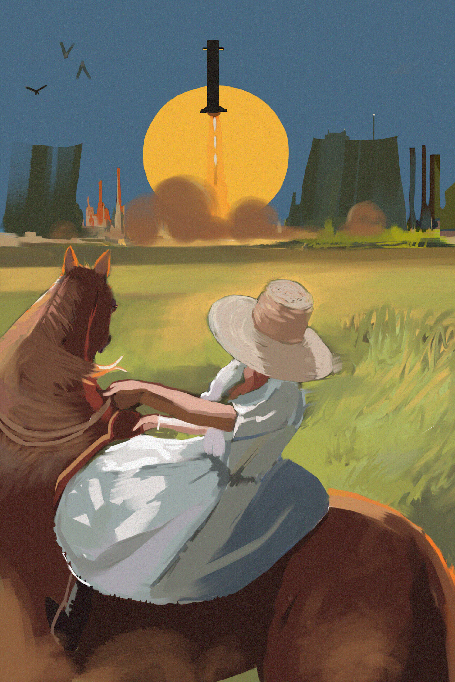 ArtStation - Martian sunset