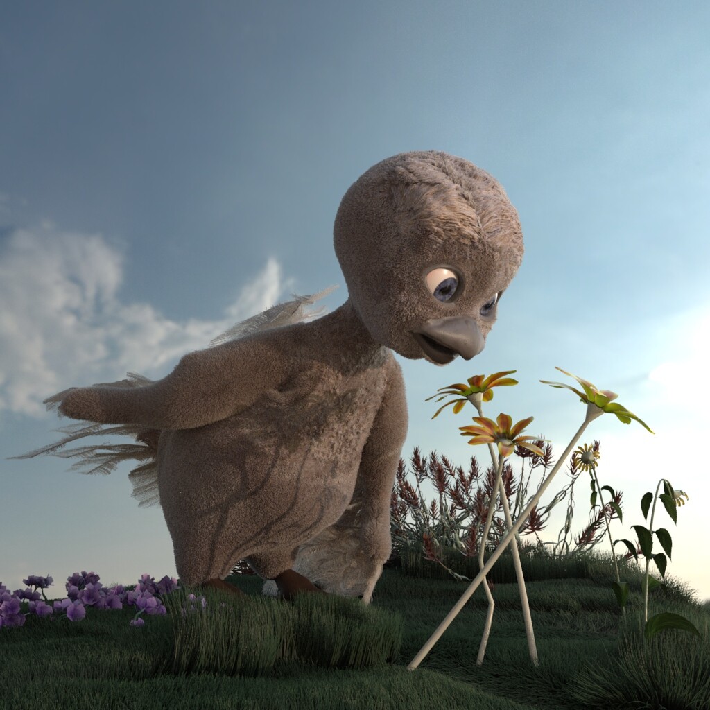 Aleksandra Miteva - 3D Cartoon Bird Animation and Character Development