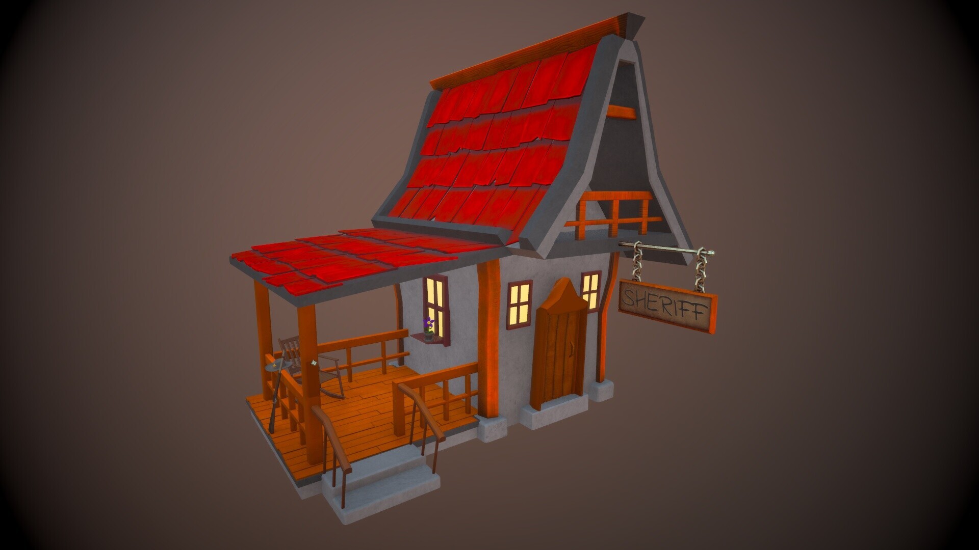 ArtStation - Stylized Sheriff Office