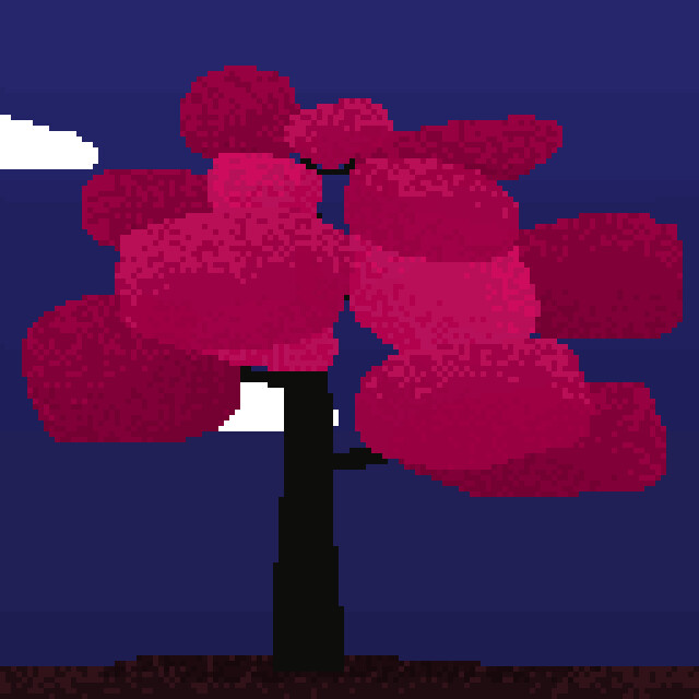 ArtStation - Cherry tree pixel animation