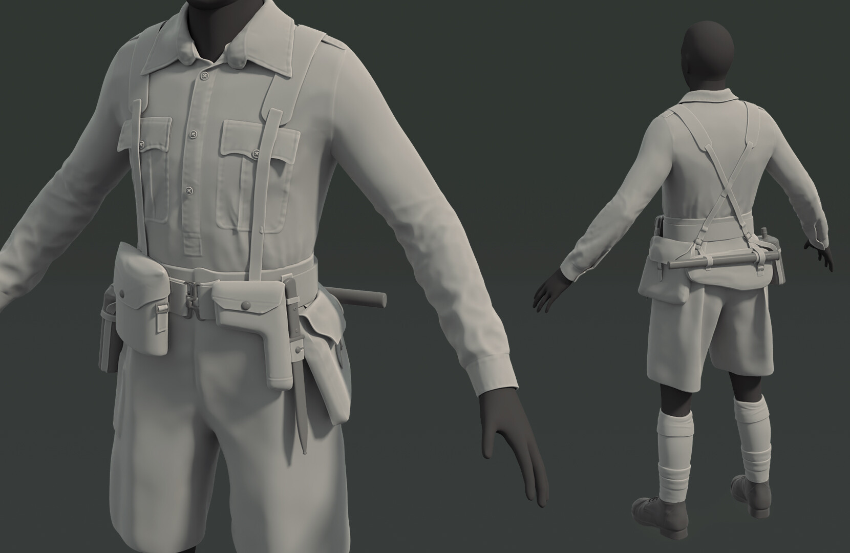 ArtStation - WW2 British uniforms