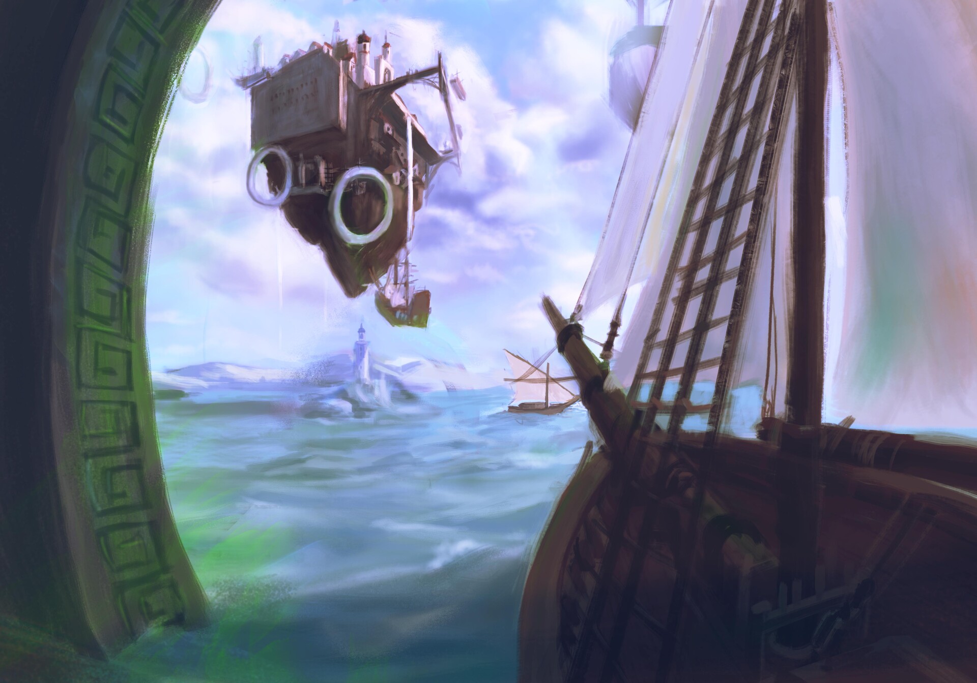 ArtStation - floating island