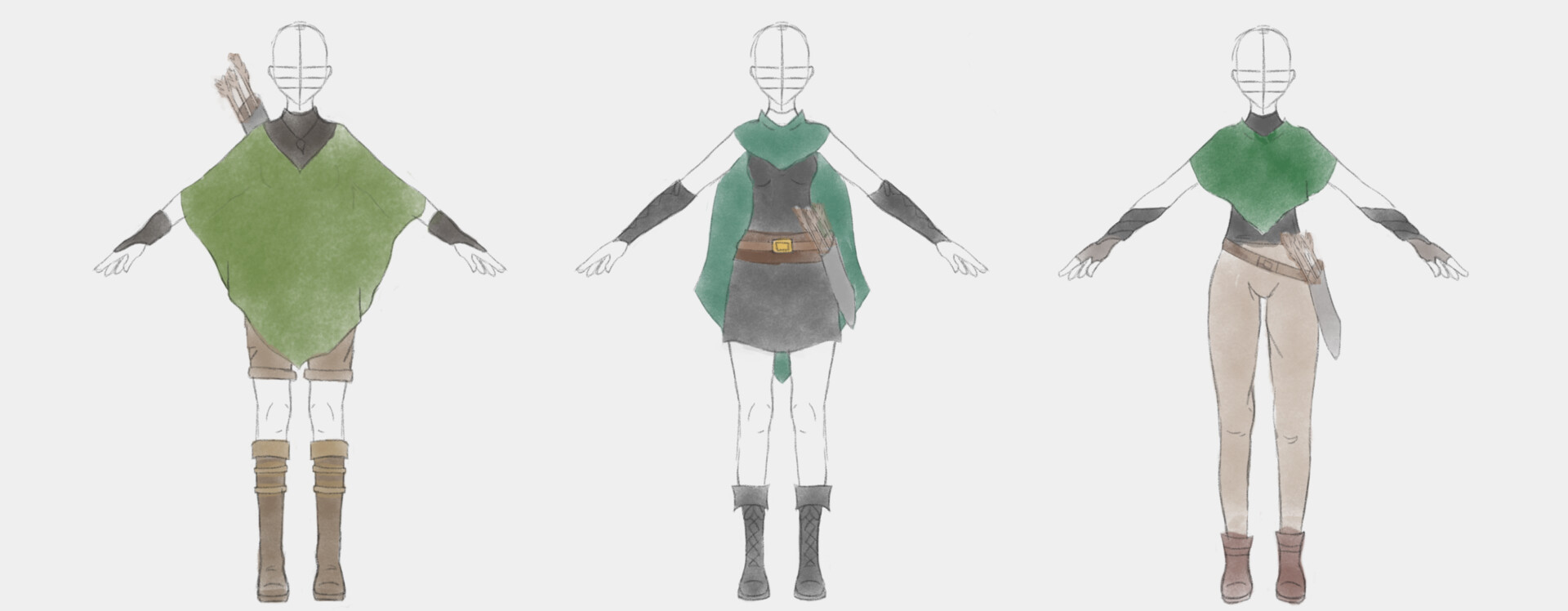 ArtStation - 2021 college final major project outfit designs