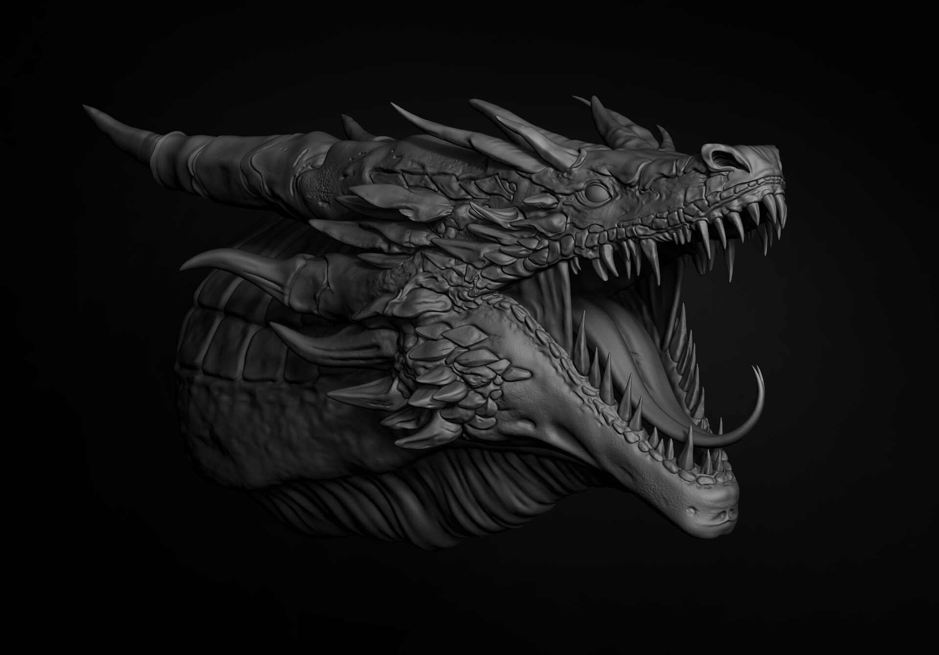 ArtStation - Dragon Bust