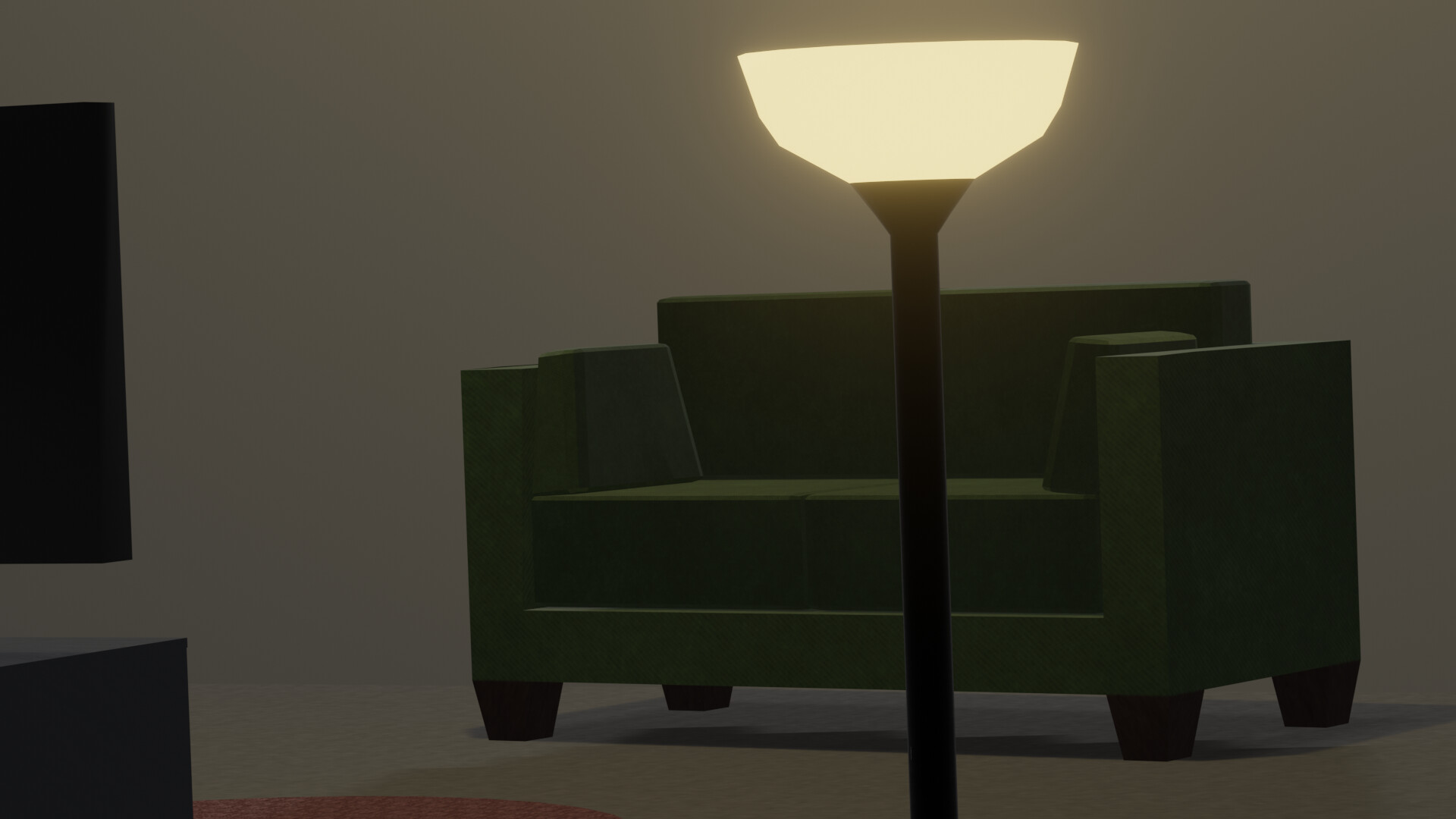 ArtStation - Living Room Low Poly Props