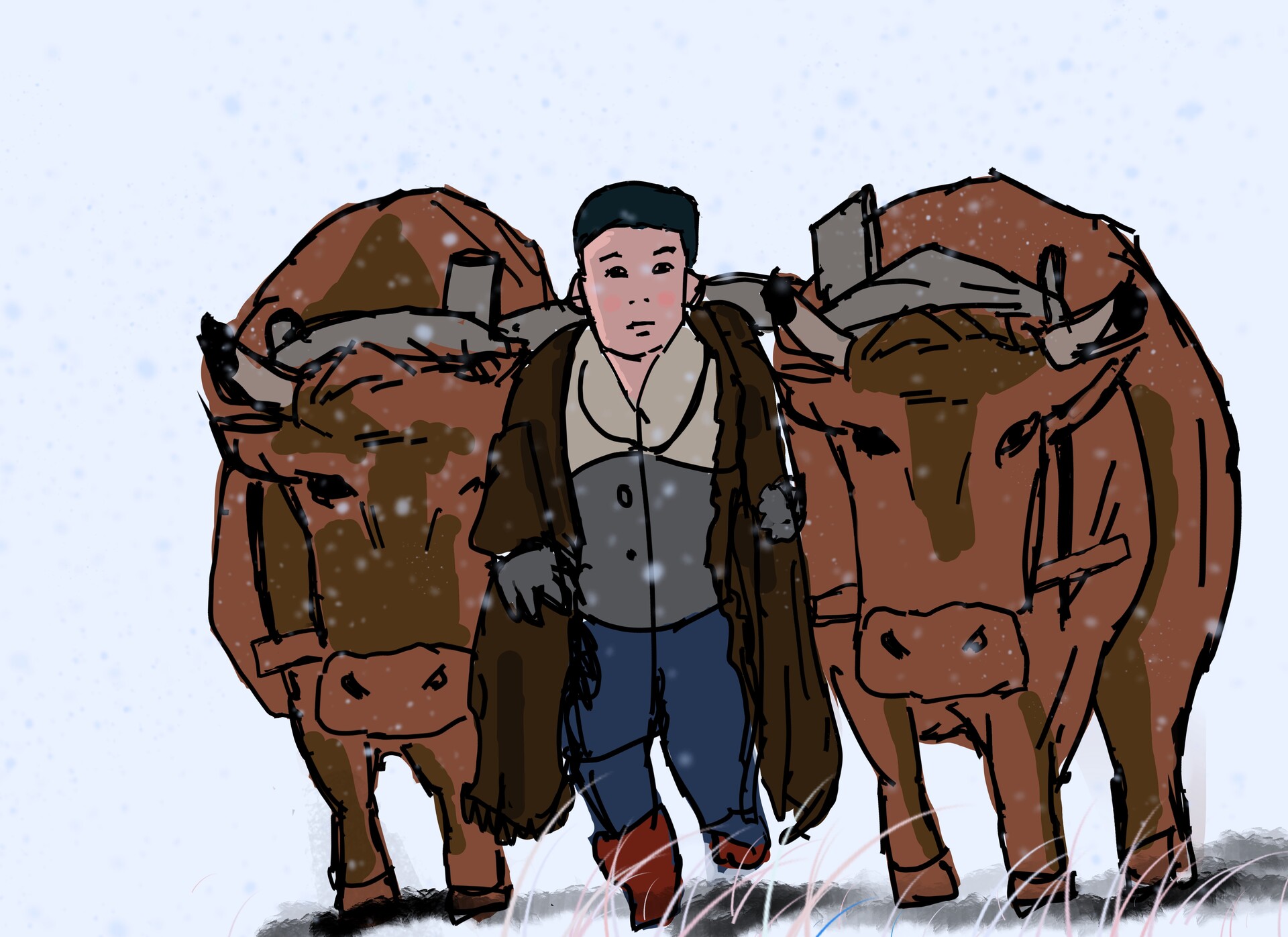 ArtStation - cow with yoke