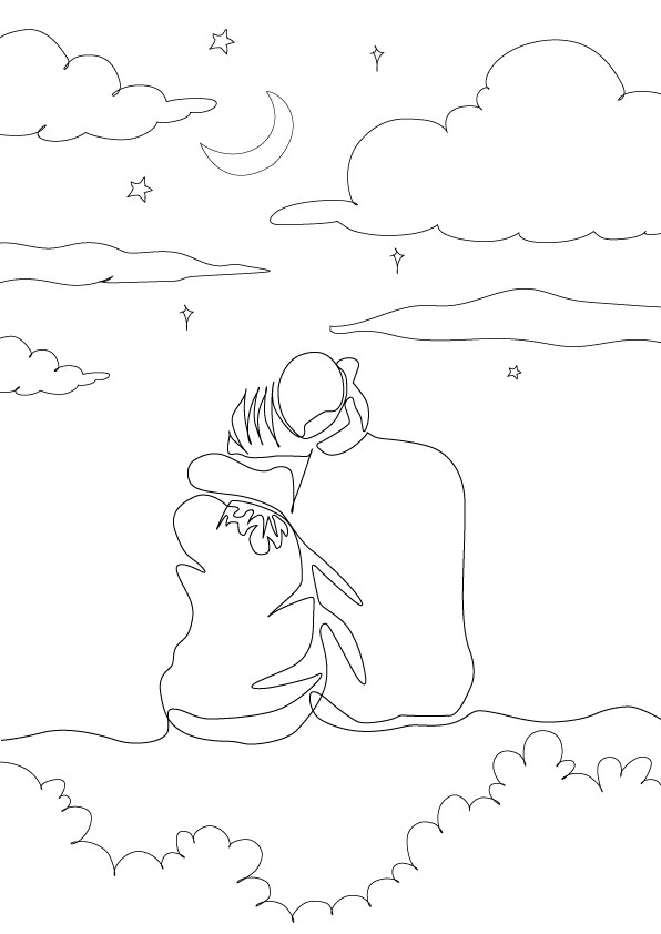 ArtStation - Night Couple Lineart