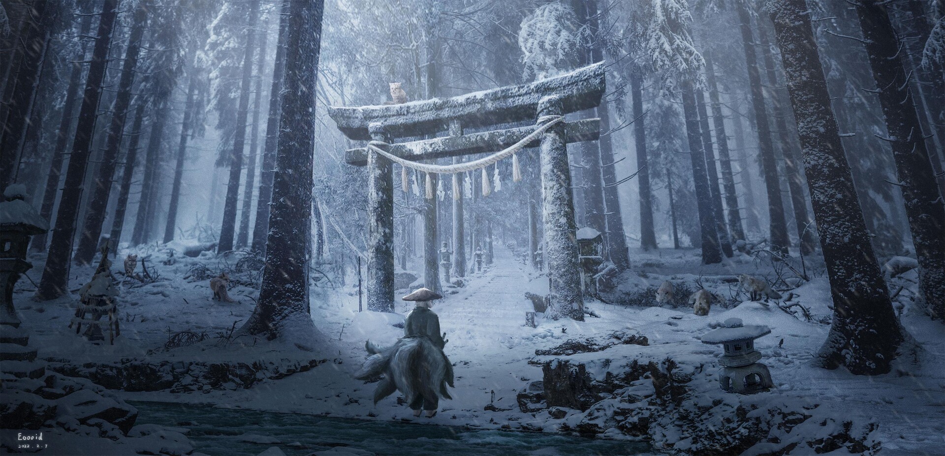 ArtStation - fox shrine