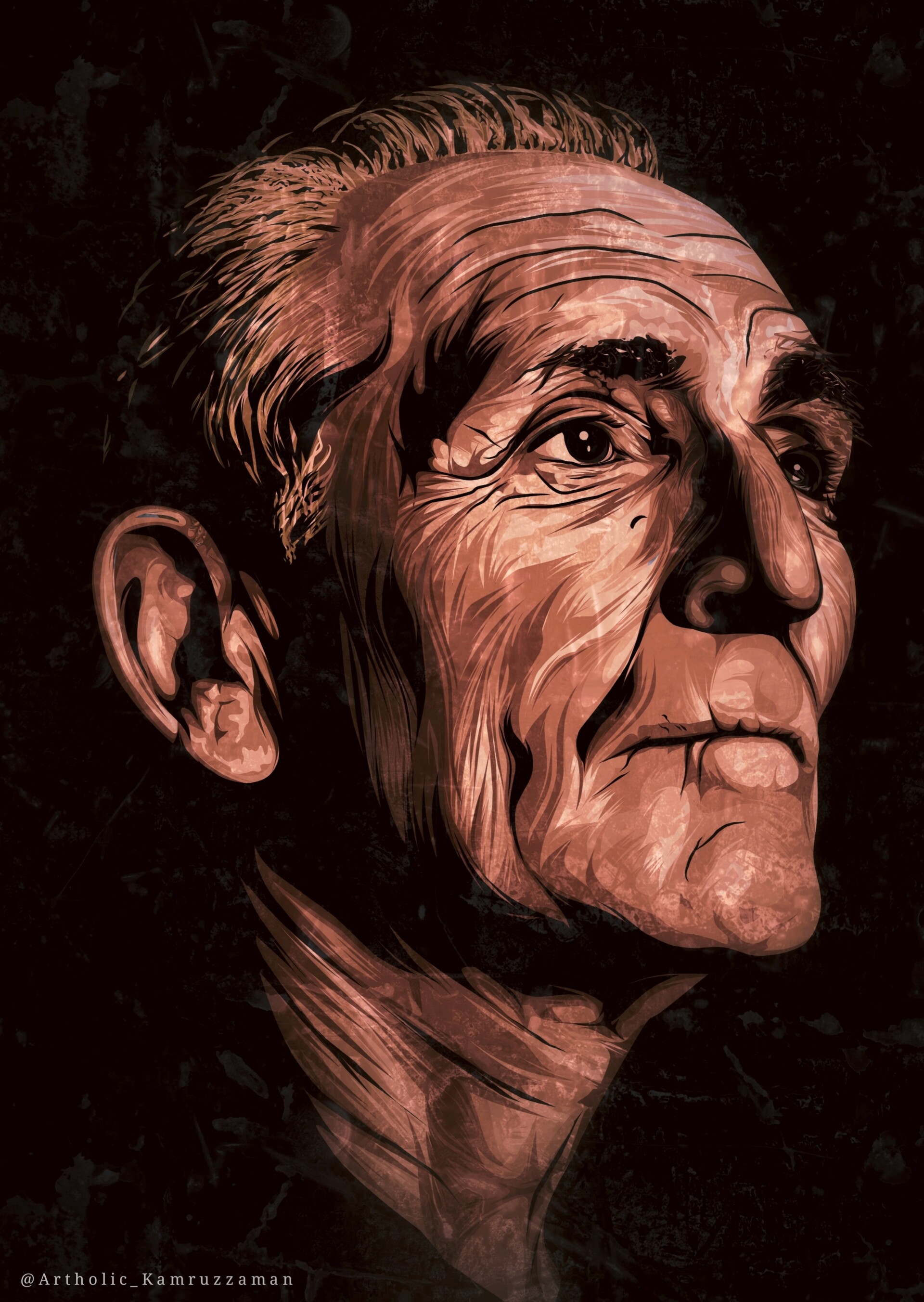 ArtStation - Vector Portrait for Robert De niro