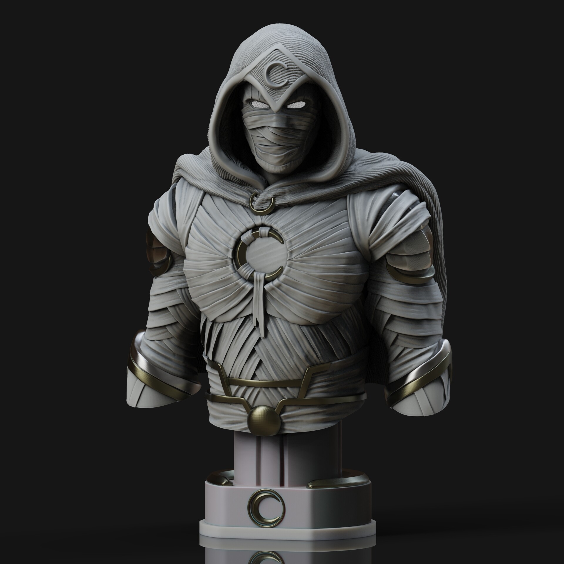 ArtStation - Moon Knight Bust