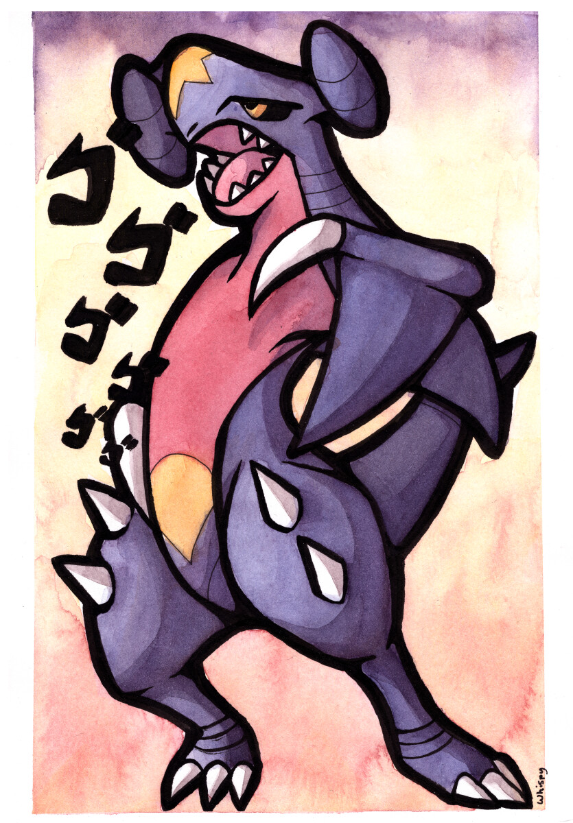ArtStation - Jojo style Garchomp