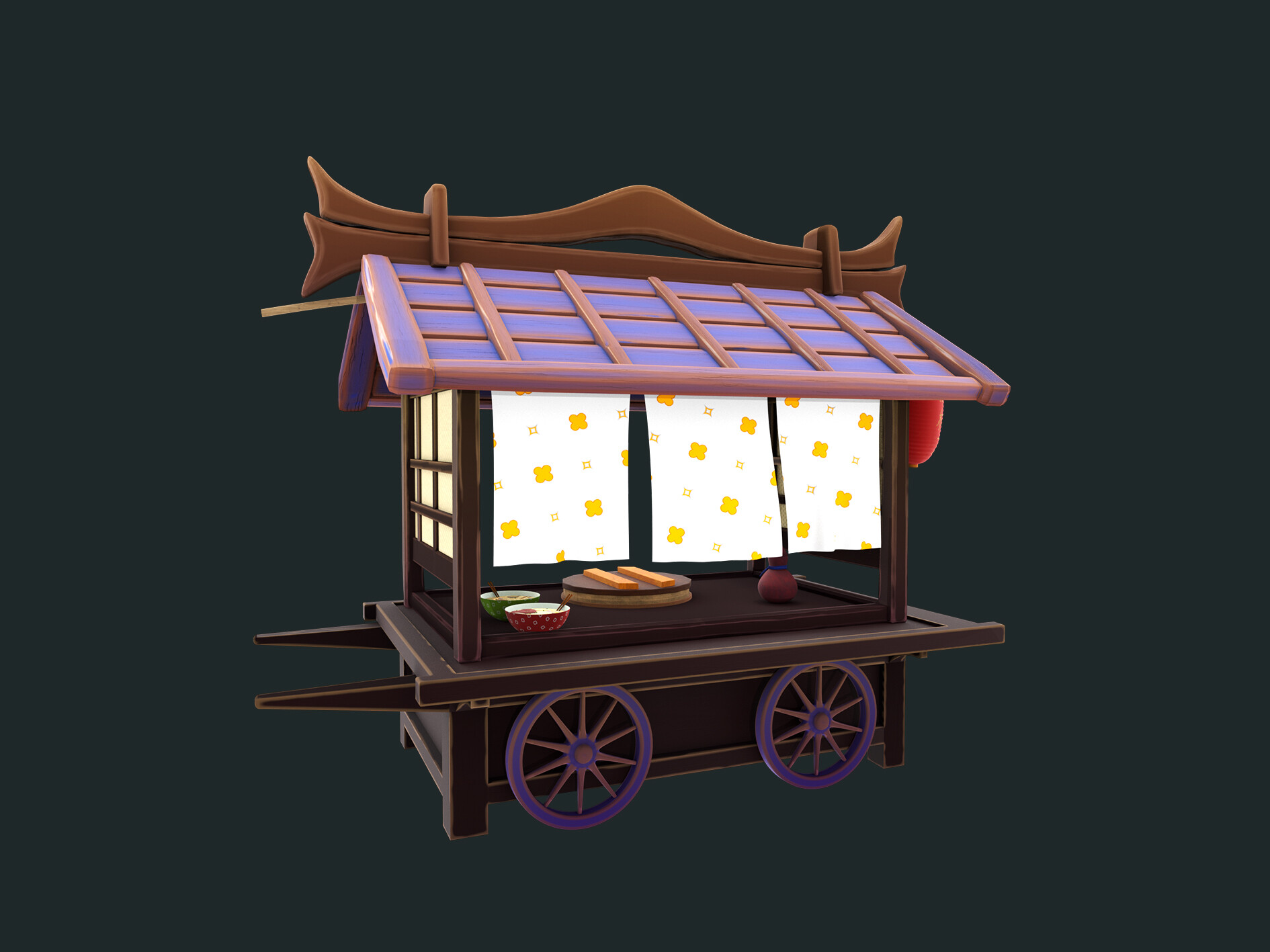 ArtStation - Stylized yatai