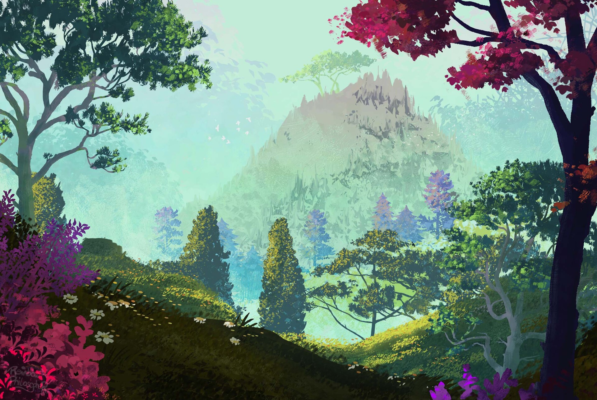 ArtStation - In the forest of wind