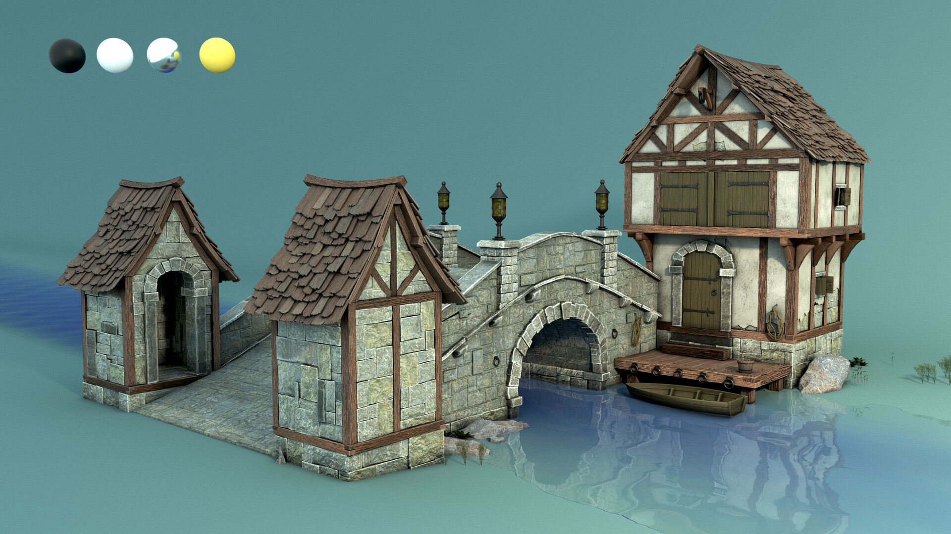 ArtStation - Medieval bridge