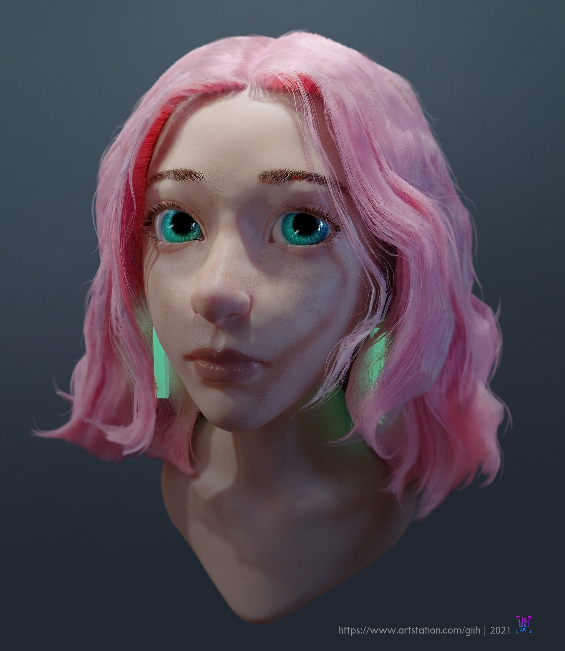 ArtStation - 3d face modeling practice