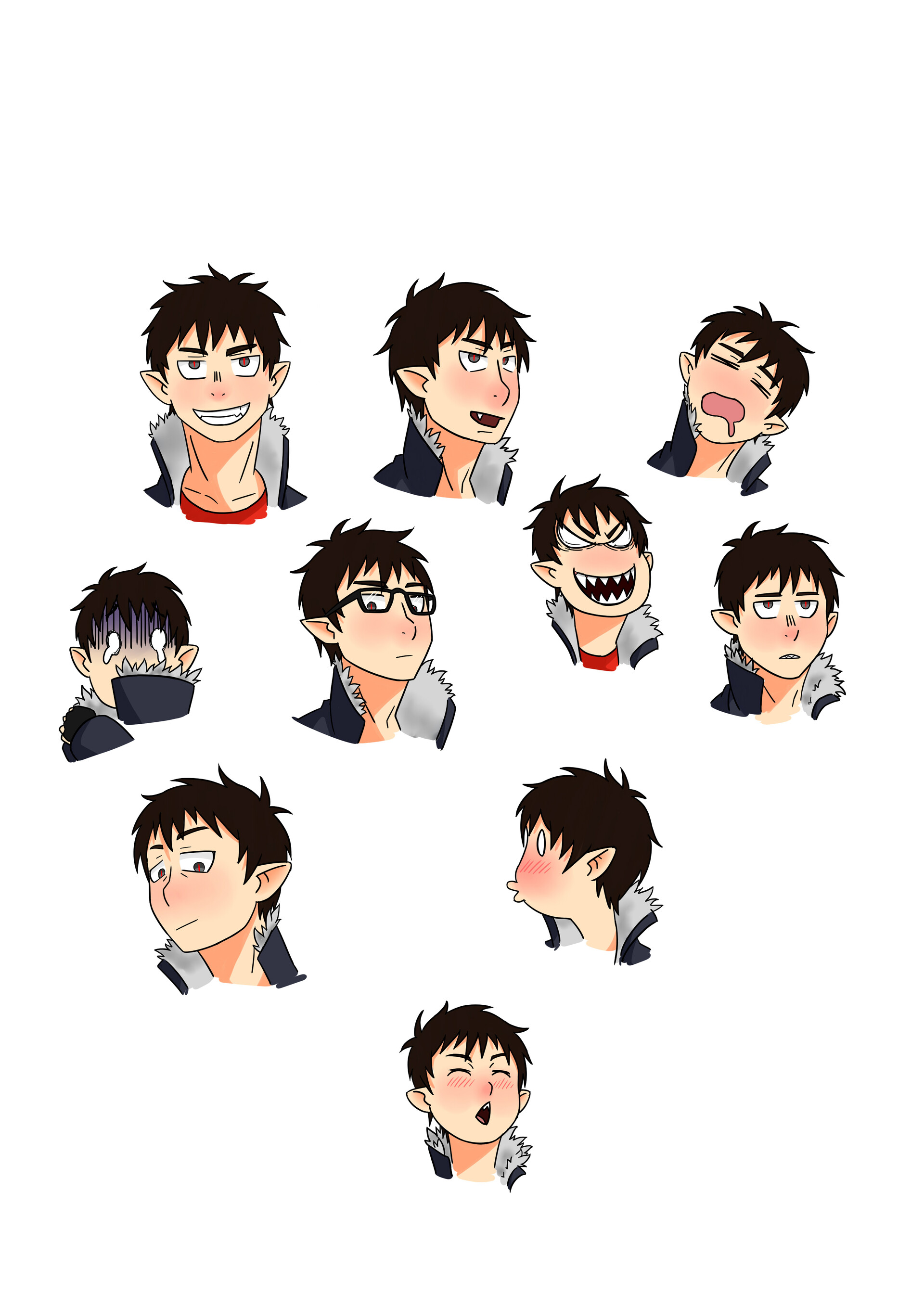 ArtStation - Avatar expressions practice