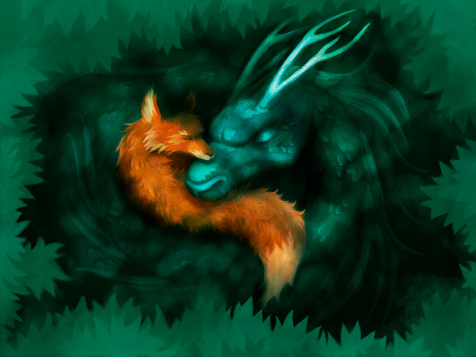 ArtStation - Fox&Dragon