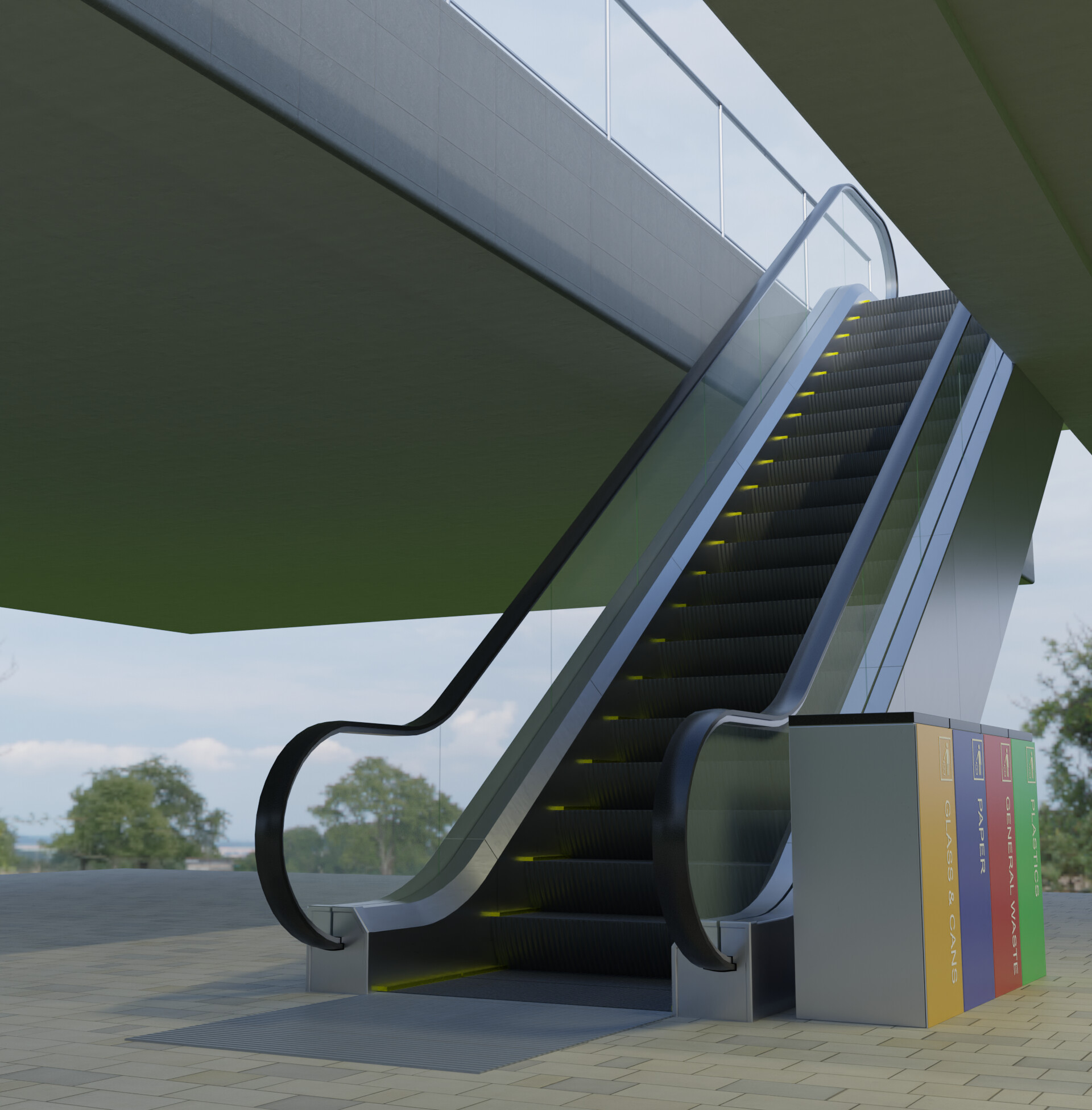 ArtStation - Mall Assets Render