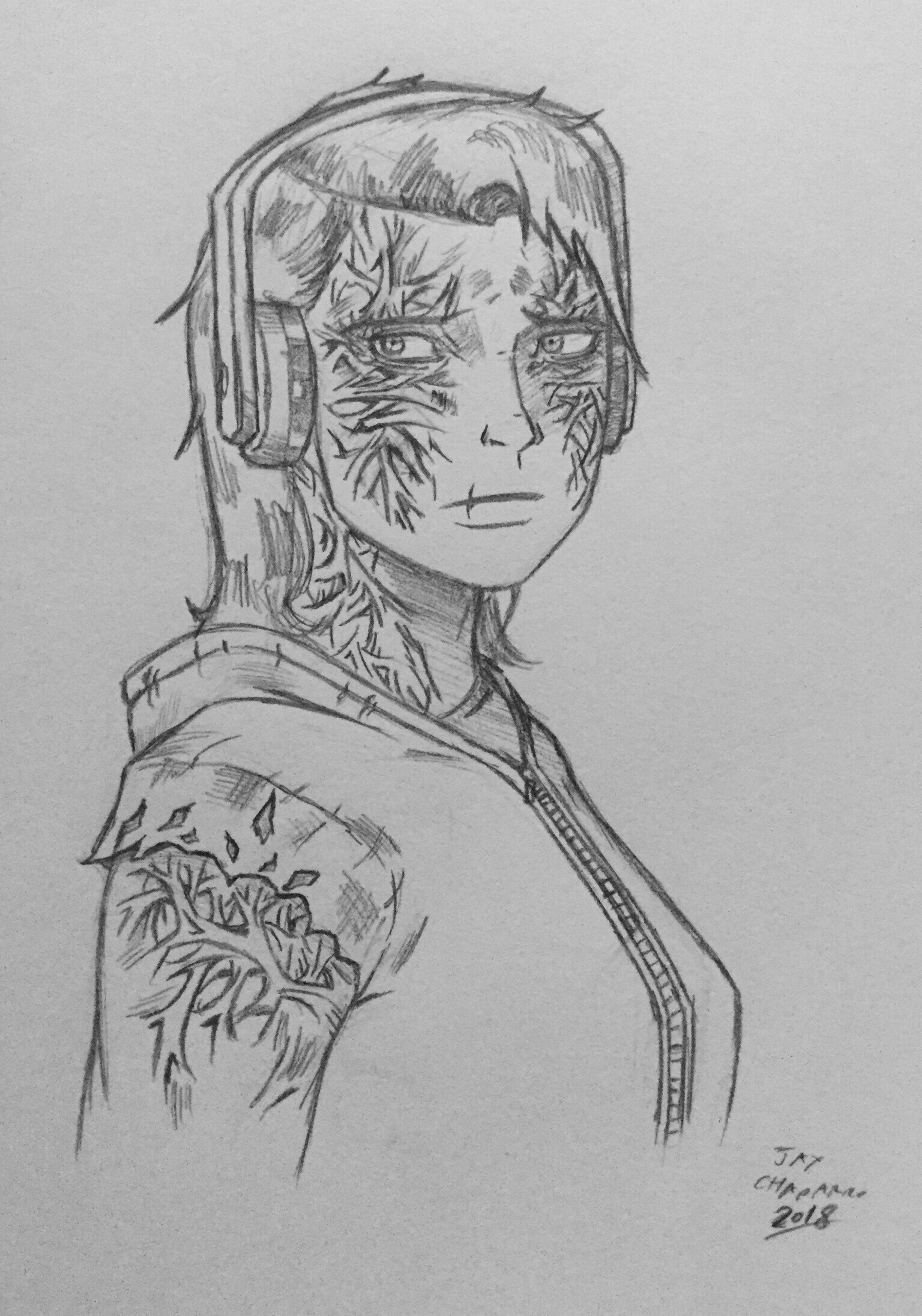 ArtStation - 2018 - “Burned” - Original character portrait