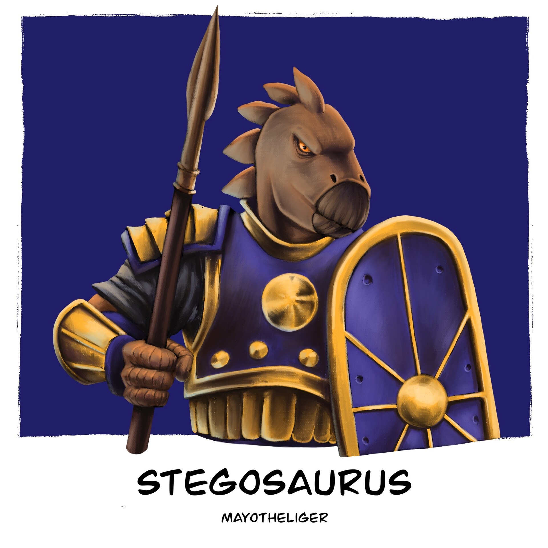 ArtStation - Stegosaurus “Warrior Reptiles”