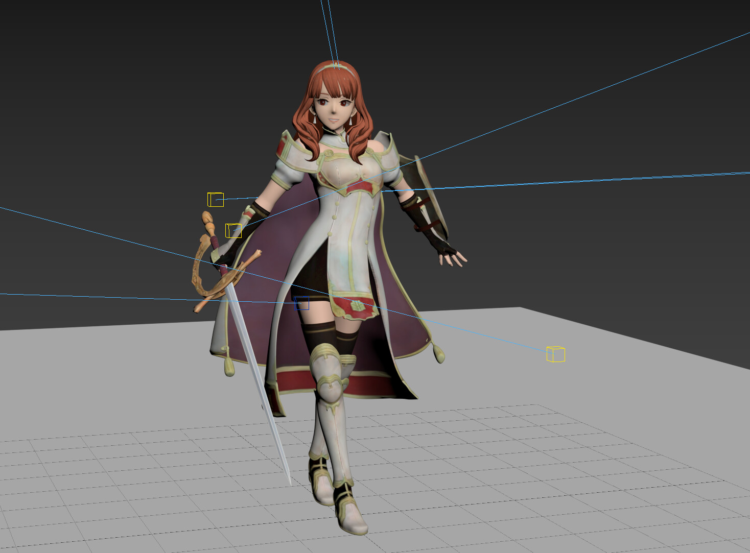 Mike Nickerson's Portfolio - [FE] Celica - (Smash Ultimate Render)