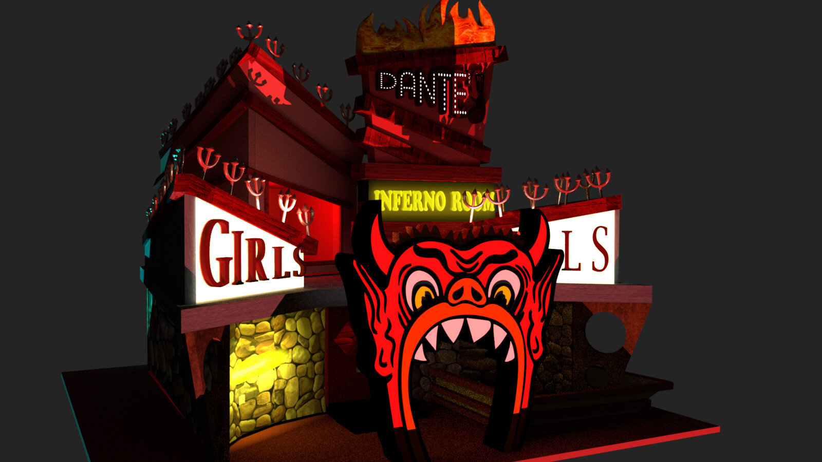 Chive-Chi - DANTE'S ROOM - BEETLEJUICE 3D MODEL