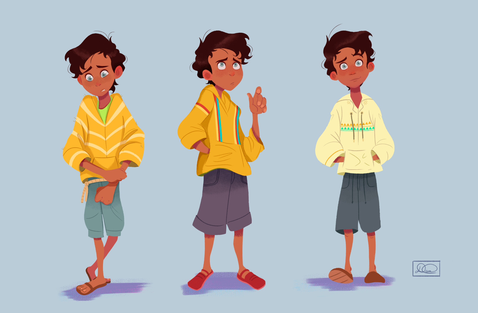 ArtStation - Character design - Sun Boy