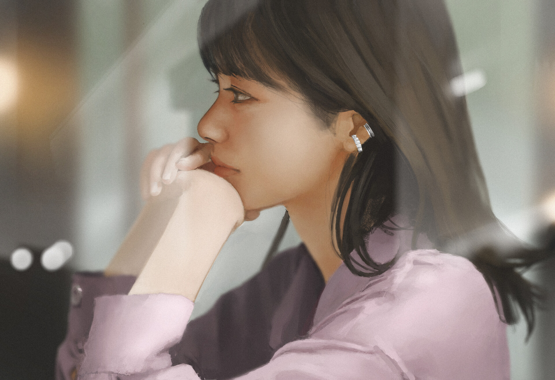 ArtStation - Nishino Nanase portrait