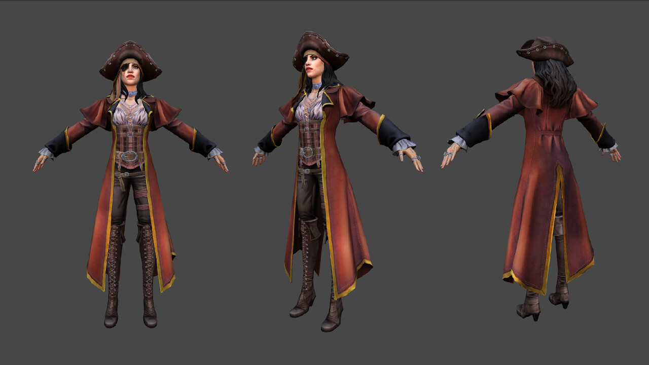 ArtStation - Project Plunder - Characters (Baked)