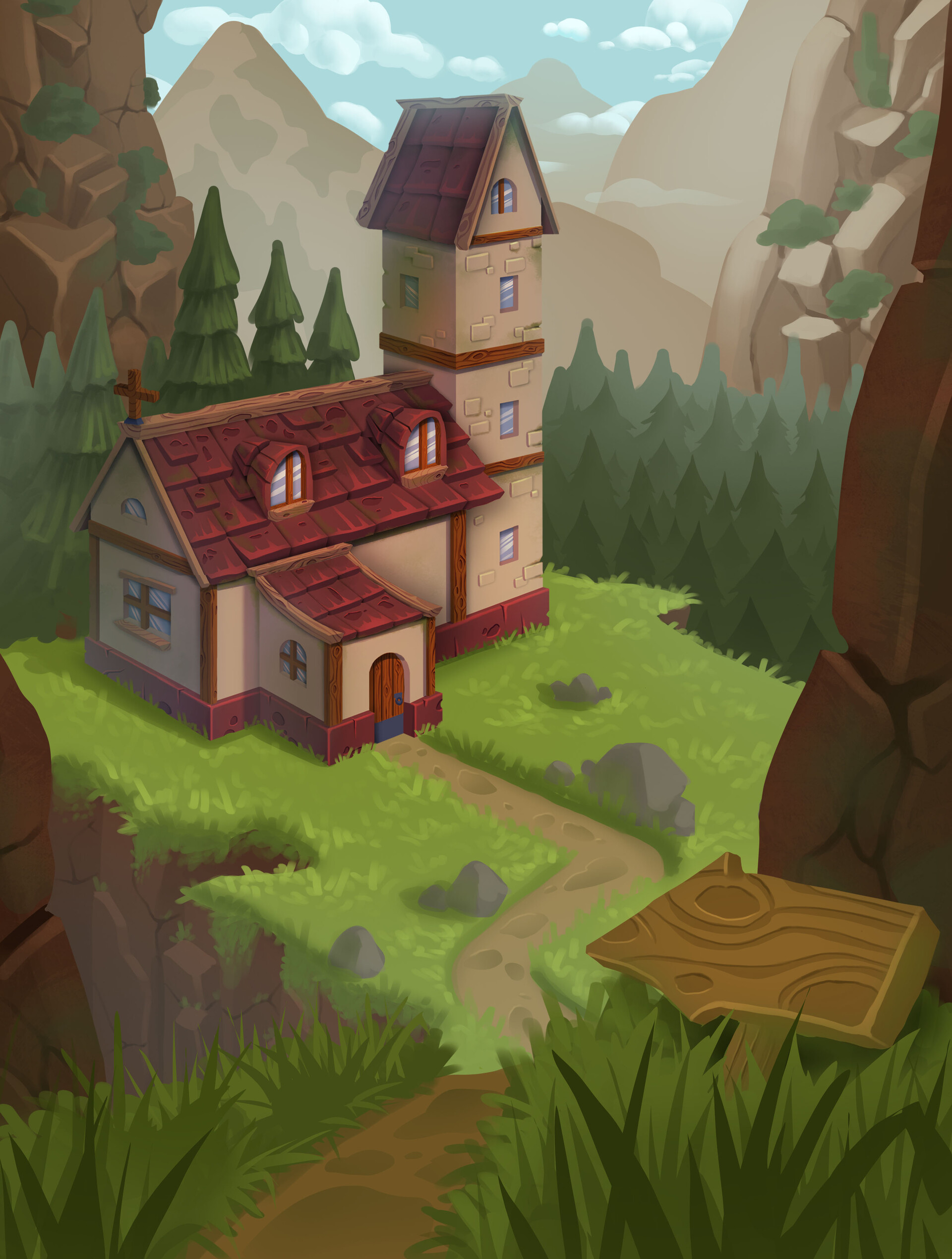 ArtStation - Mercenary hause