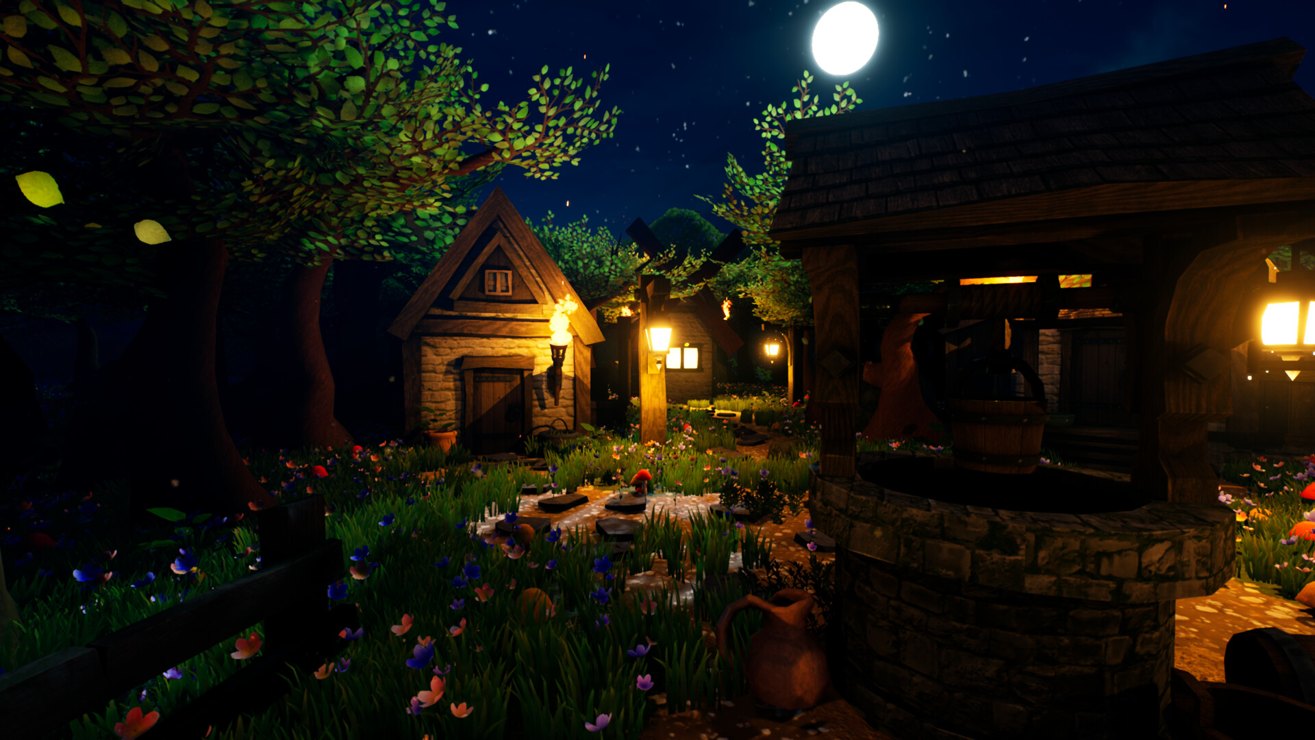 ArtStation - Stylized Village Environment Lighting