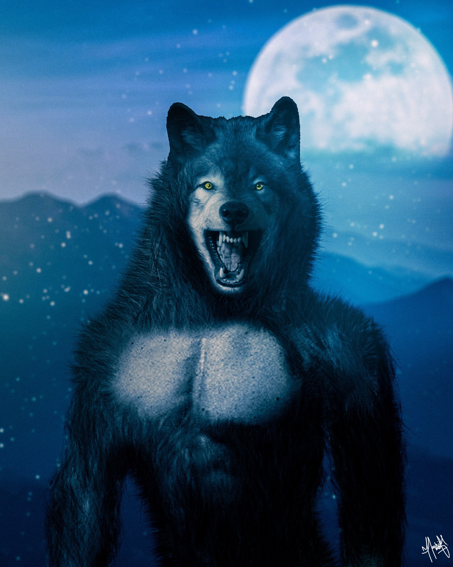 ArtStation - WEREWOLF Hunting