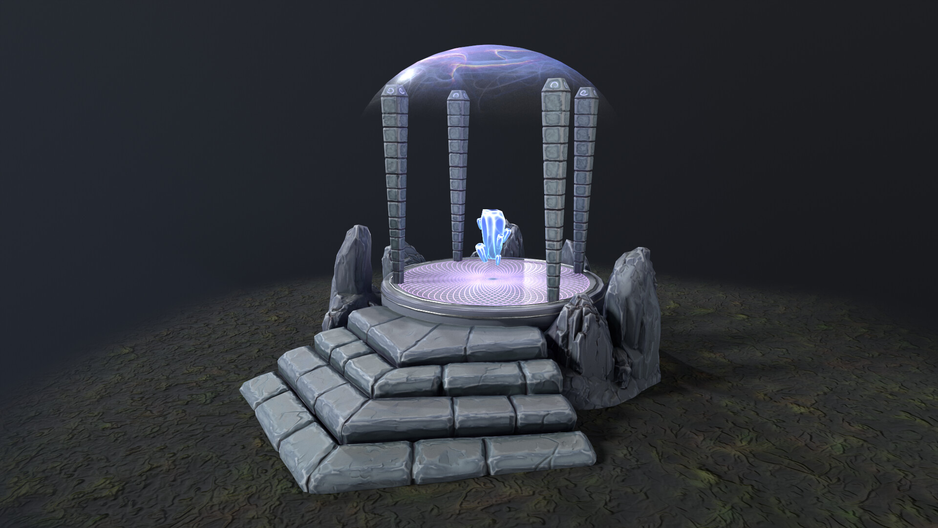 ArtStation - Platform with crystal